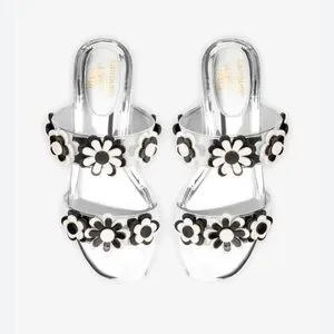 Larroude | Shoes | Larroude X Gabriela Nolle Blossom Flat Sandals In ...